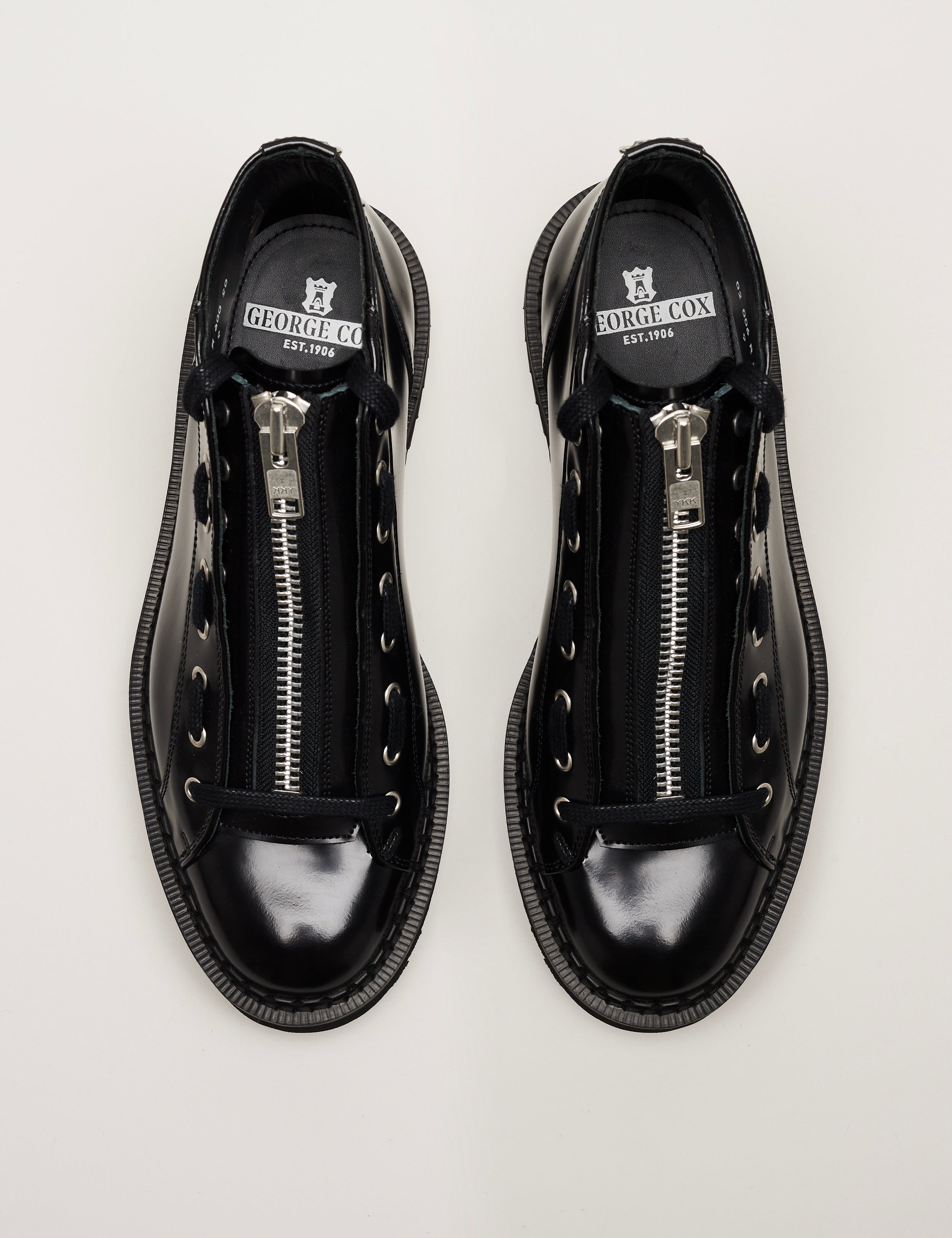 Ripple Zip Monkey Boot Black – George Cox